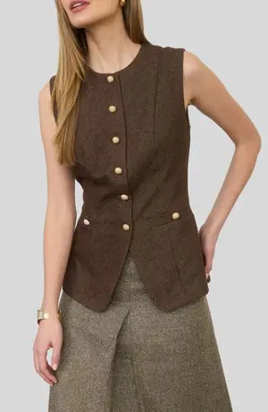 ZOE AND CLAIRE Diamond Quilted Vest