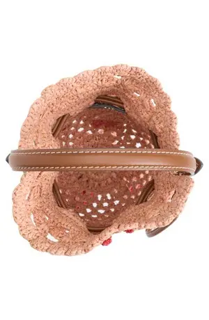 ANYA HINDMARCH Crochet Raffia Squid Crossbody Bag