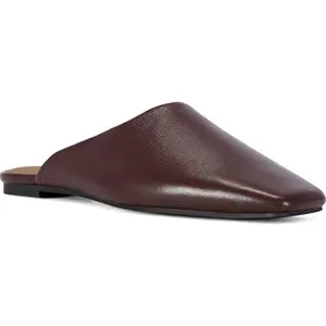 AZALEA WANG Raphael Flat Mule - Chocolate