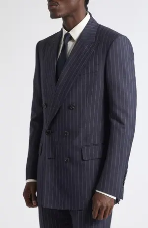 TOM FORD Chalk Stripe Double-breasted Sport Coat