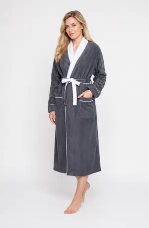 WRAPPED IN A CLOUD Spa Robe - Gray