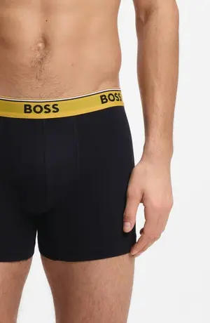 BOSS 3-pack Cotton Boxer Briefs - Black