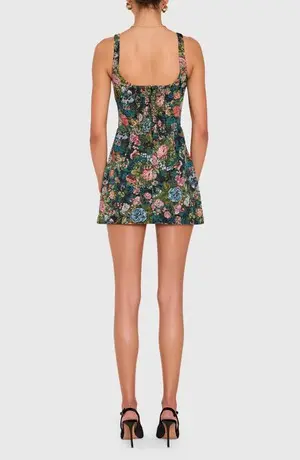 Amanda Uprichard Rhonda Floral Tapestry Romper