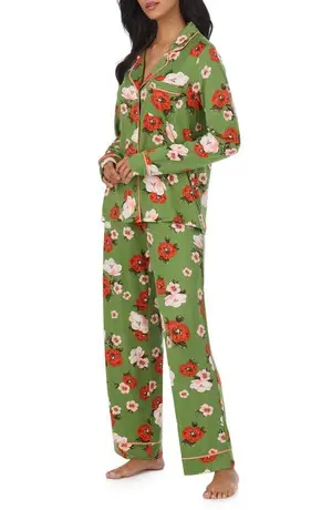 ROOM SERVICE Print Pajamas - Green/floral