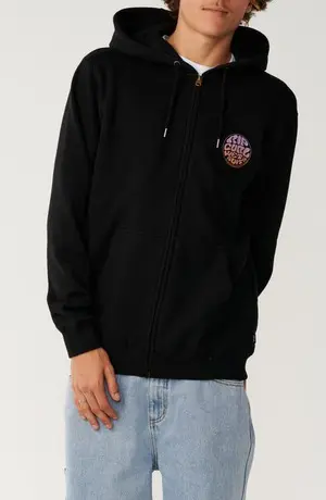 Rip Curl Wettie Passage Icon Zip Hoodie - Black