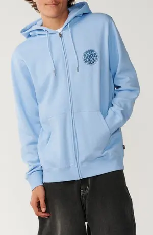 Rip Curl Wettie Passage Icon Zip Hoodie - Blue Bell