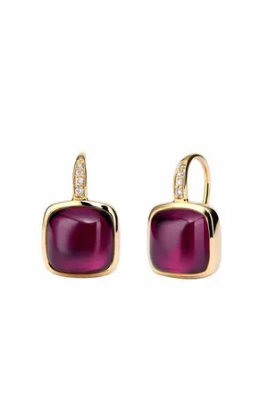 SYNA JEWELS Cirra Petite Quad Earrings - Garnet