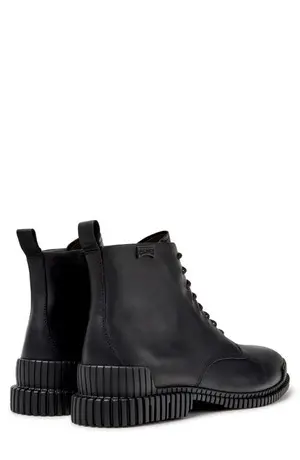 Camper Pix Leather Ankle Boot - Black