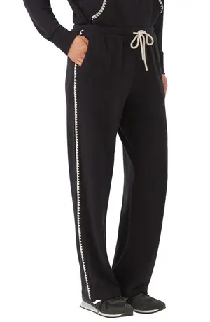 Karen Kane Edge Stitch Wide Leg Sweatpants