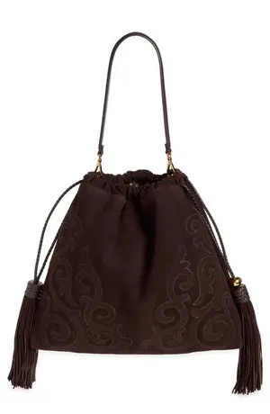 Etro Etro Large Kalispera Tassel Shoulder Bag Ebony