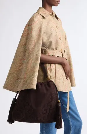 Etro Large Kalispera Tassel Shoulder Bag