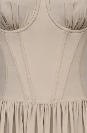 House Of Cb Rona Cotton Corset Maxi Dress