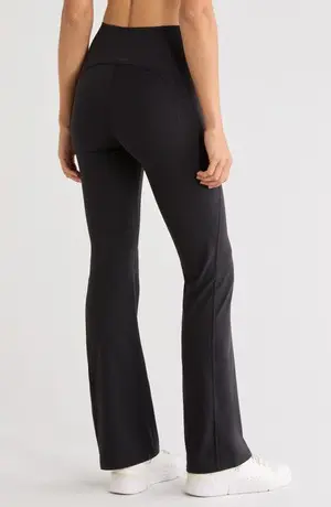 On Studio High Waist Flared Performance Pants - Black