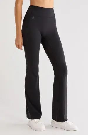 On Studio High Waist Flared Performance Pants - Black