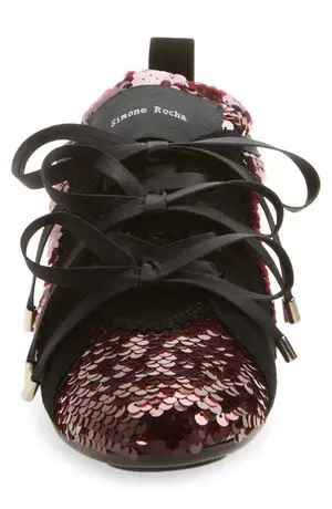 Simone Rocha Sequin Ballerina Grip Trainer Sneakers