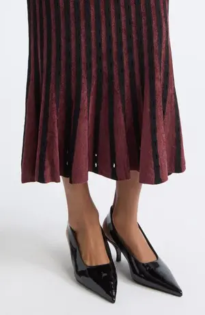 ZANKOV Jacky Metallic Jacquard Midi Skirt