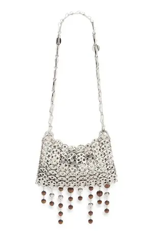 Rabanne 1969 Chain Mail Shoulder Bag - Wood/silver