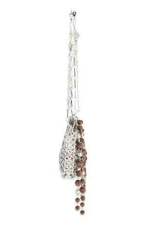 Rabanne 1969 Chain Mail Shoulder Bag - Wood/silver