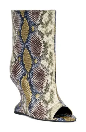 AZALEA WANG Faoi Open Toe Bootie - Multi
