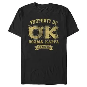 MONSTERS INC Distressed Property Of Oozma Kappa Short Sleeve Graphic T-shirt - Black