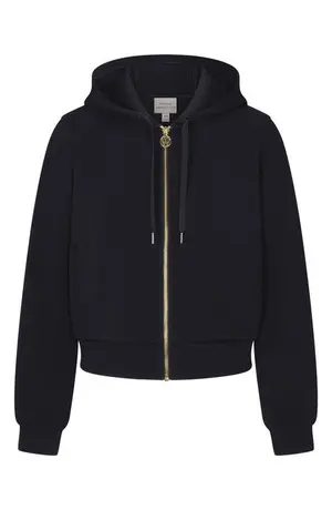 WILLIAMS ATHLETIC CLUB Molly Lightweight Performance Full Zip Hoodie - Black