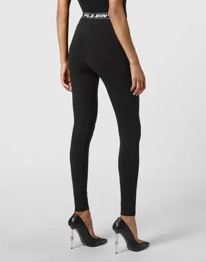 Philipp Plein Sport Leggings With Logo Waistband