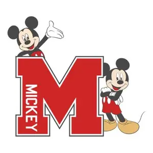 MICKEY & FRIENDS Retro Poses Big M Short Sleeve Graphic T-shirt