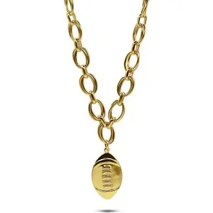 BOWOOD LANE Varsity Football Chain Necklace - Gold