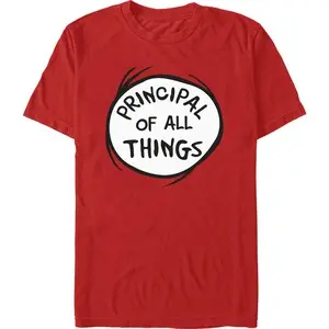 DR. SEUSS Principal Of All Things Graphic T-shirt - Red