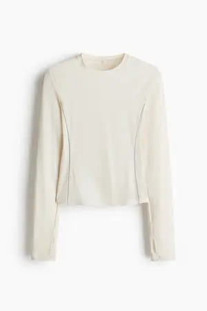 H&m Slim-fit Reflective Sports Top With Drymove™ Technology