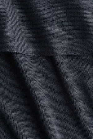 H&m Fine-knit Cape Top - Dark Gray