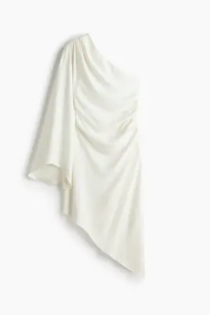 H&m Draped Asymmetric Dress