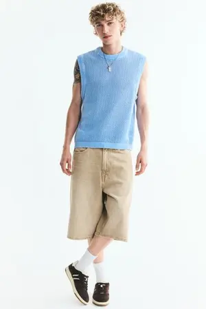 H&M Regular-fit Open-knit Sweater Vest