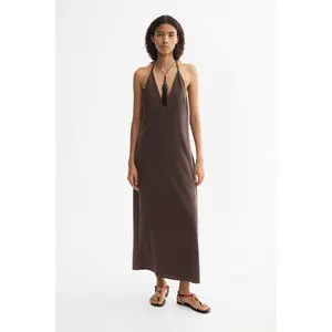 H&m Crêpe Halterneck Dress