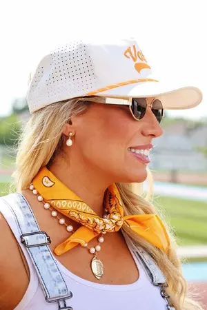 BOWOOD LANE Freshwater Pearl And Plated Football Charm Necklace