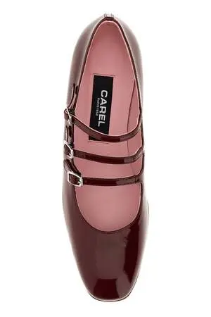 CAREL Burgundy Leather Kina Pumps