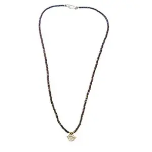 MADISON BEVERLY HILLS Rainbow Pyrite Kiss Necklace