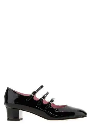 CAREL Leather Kina Pumps - Black