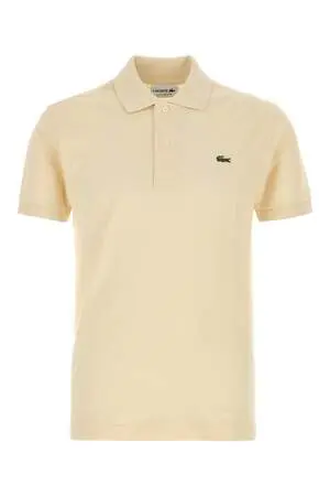 Lacoste Cream Piquet Polo Shirt - Yellow