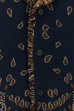 Alanui Embroidered Cashmere Bandana Cardigan