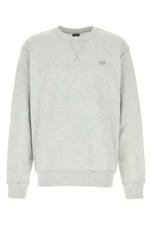 NEW BALANCE Melange Light Cotton Sweatshirt - Grey