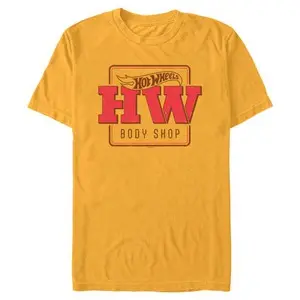 HOT WHEELS Hw Body Shop Frame Graphic T-shirt - Gold