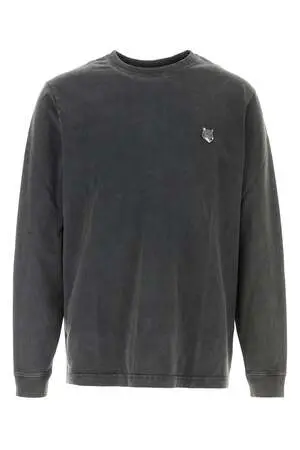 Maison Kitsuné Charcoal Cotton T-shirt - Grey