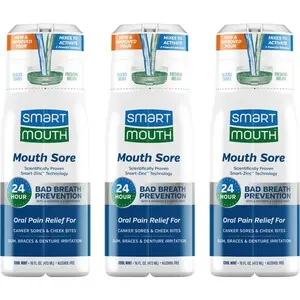 SMARTMOUTH Zinc Activated Oral Pain Relief Mouthwash 16 Fl Oz - Cool Mint