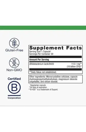 METAGENICS Ultraflora Control Probiotic Supplement Shelf-stable Formula 30 Servings