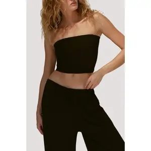 STONE FOX SWIM Flora Smocked Tube Top Cover-up - Stone