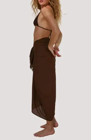 STONE FOX SWIM Mira Pareo Cover-up - Earth
