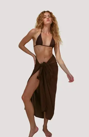 STONE FOX SWIM Mira Pareo Cover-up - Earth