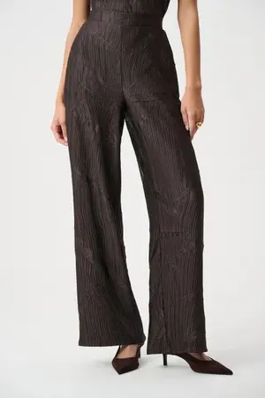 Joseph Ribkoff Pleated Satin Wide-leg Pants