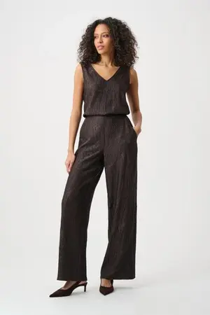 Joseph Ribkoff Pleated Satin Wide-leg Pants